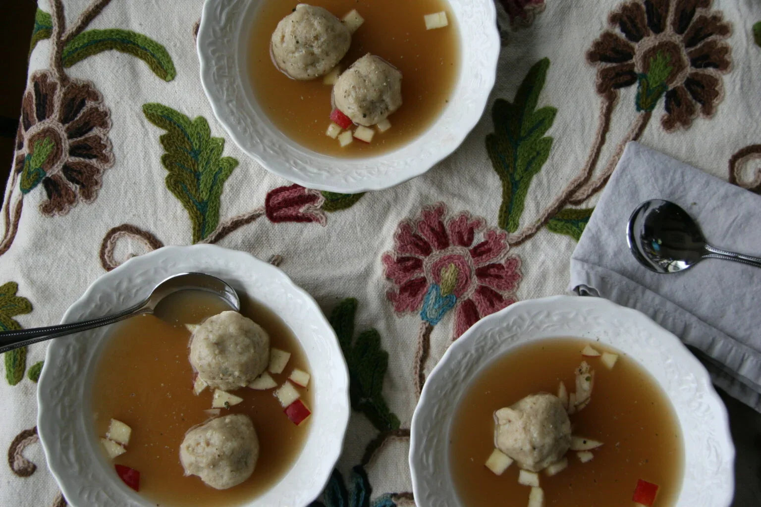 Stuffed Matzo Ball Soup with Chicken and Apples – Champlain Orchards