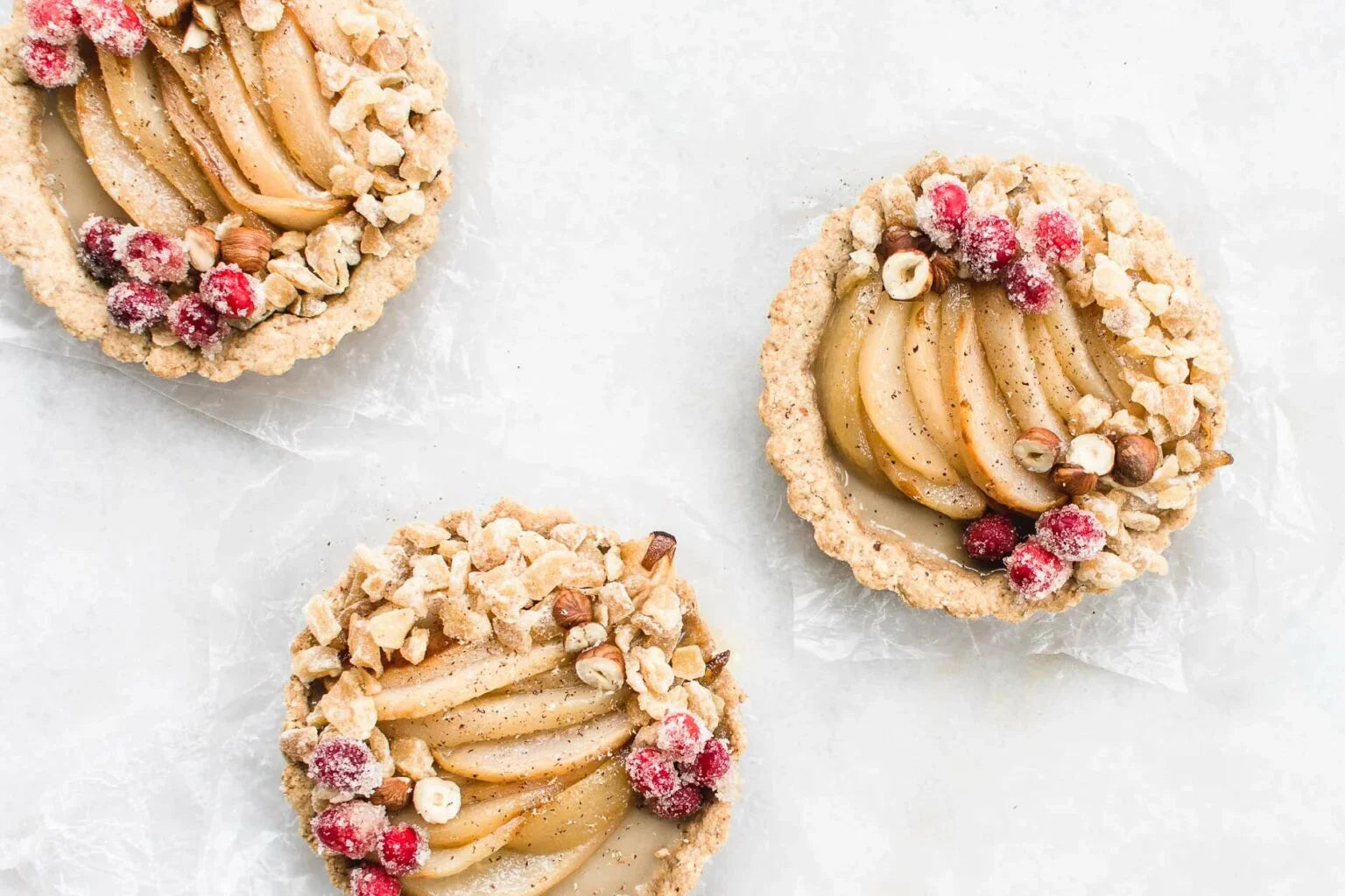 Eggnog and Roasted Pear Tartlets – Champlain Orchards